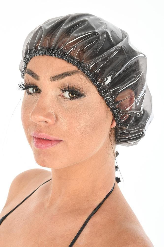 PVC shower cap (HW09) – Plastikwäsche zum Verlieben