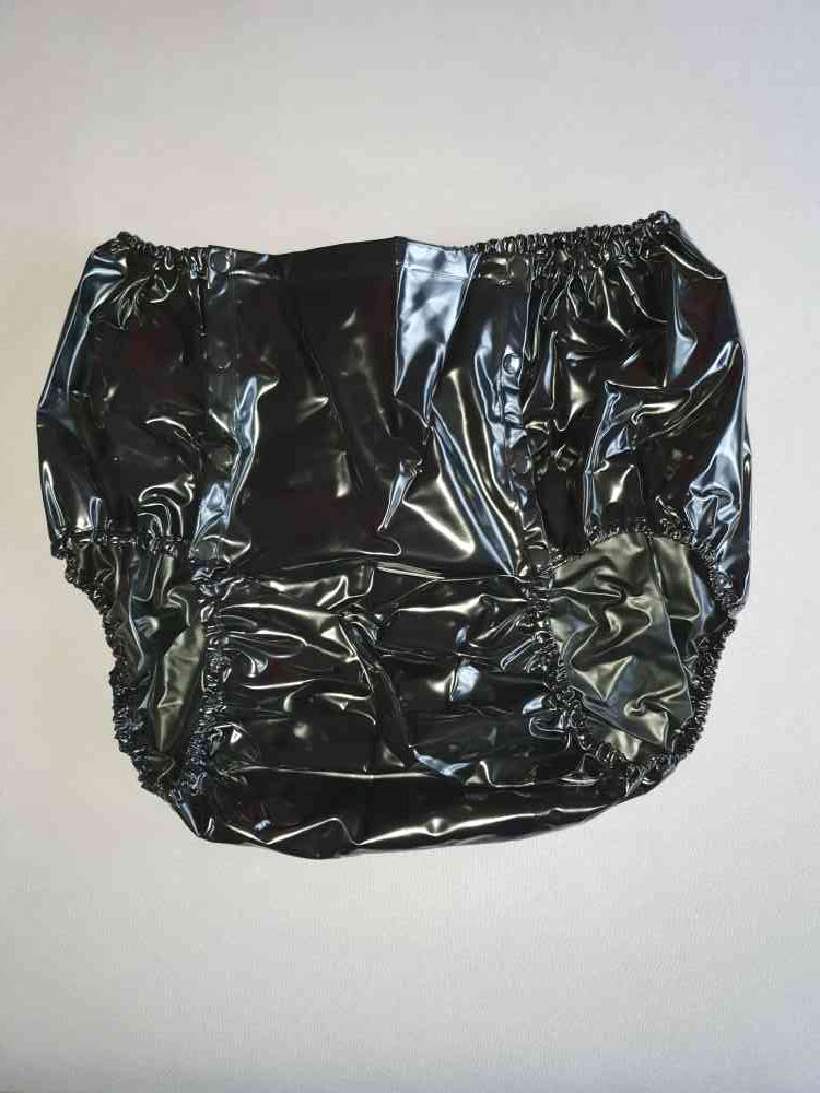 PVC Knöpfer Windelhose Gummihose adult baby (PA59) schwarz - auf Lager ...