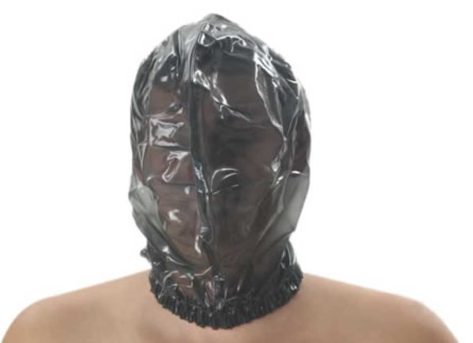 PVC Plastik Maske mit Gummizug (PW701) – Plastikwäsche zum Verlieben