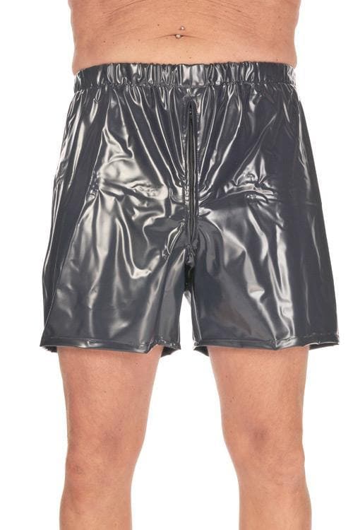 PVC Shorts mit Reißverschluss (TR12) – Plastikwäsche zum Verlieben